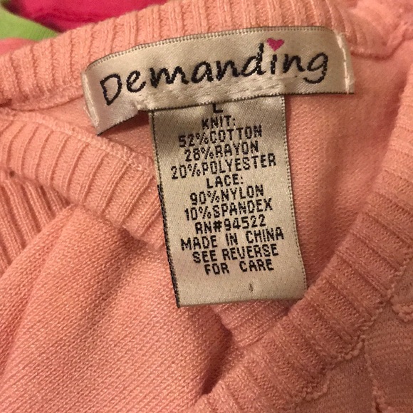 Tops | Demanding Pink Knitted Shirt | Poshmark